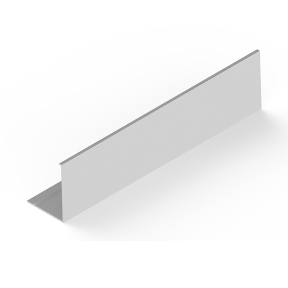 3″ (76.2mm) Flat Fascia – Satin Anodized – Decofactory