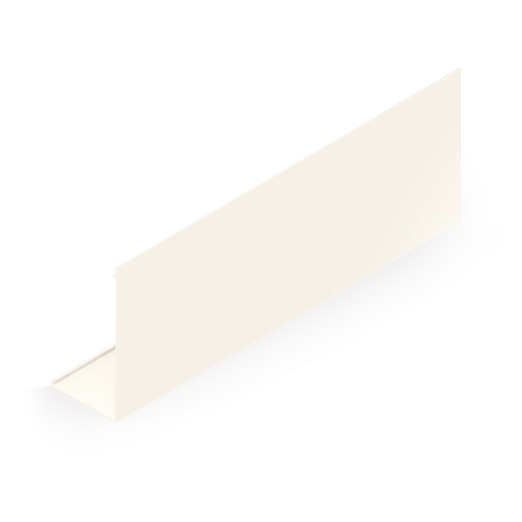 6″ Flat Fascia – Ivory – Decofactory