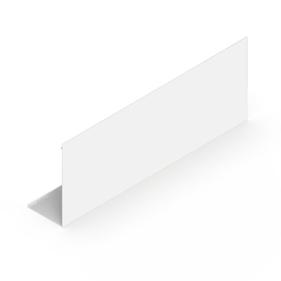 6″ Flat Fascia – White – Decofactory